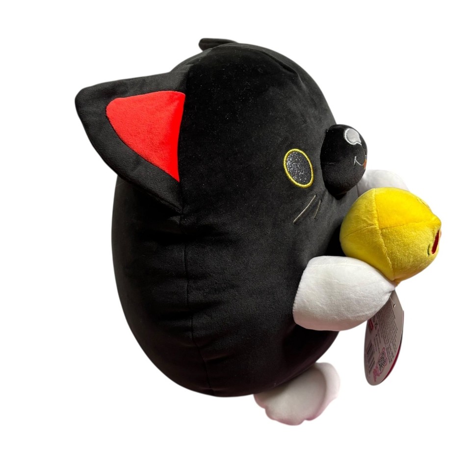 Zuru Snackles Plush Luna Black Cat Soft Toy Pez Candy Large Stuffed ...