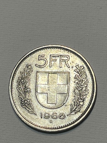 confoederatio helvetica coin 1968 5FR | eBay