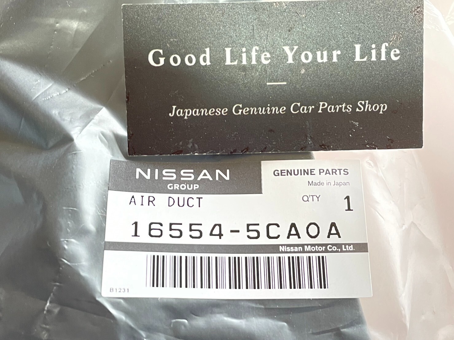 2016-2019 Infiniti Q50 Q60 Nissan Genuine 16554-5CA0A Pipe Plastic Air ...