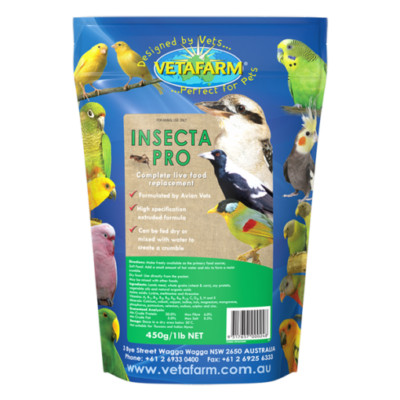 Vetafarm Insecta Pro – High Protein Soft Food for Insectivorous Birds ...