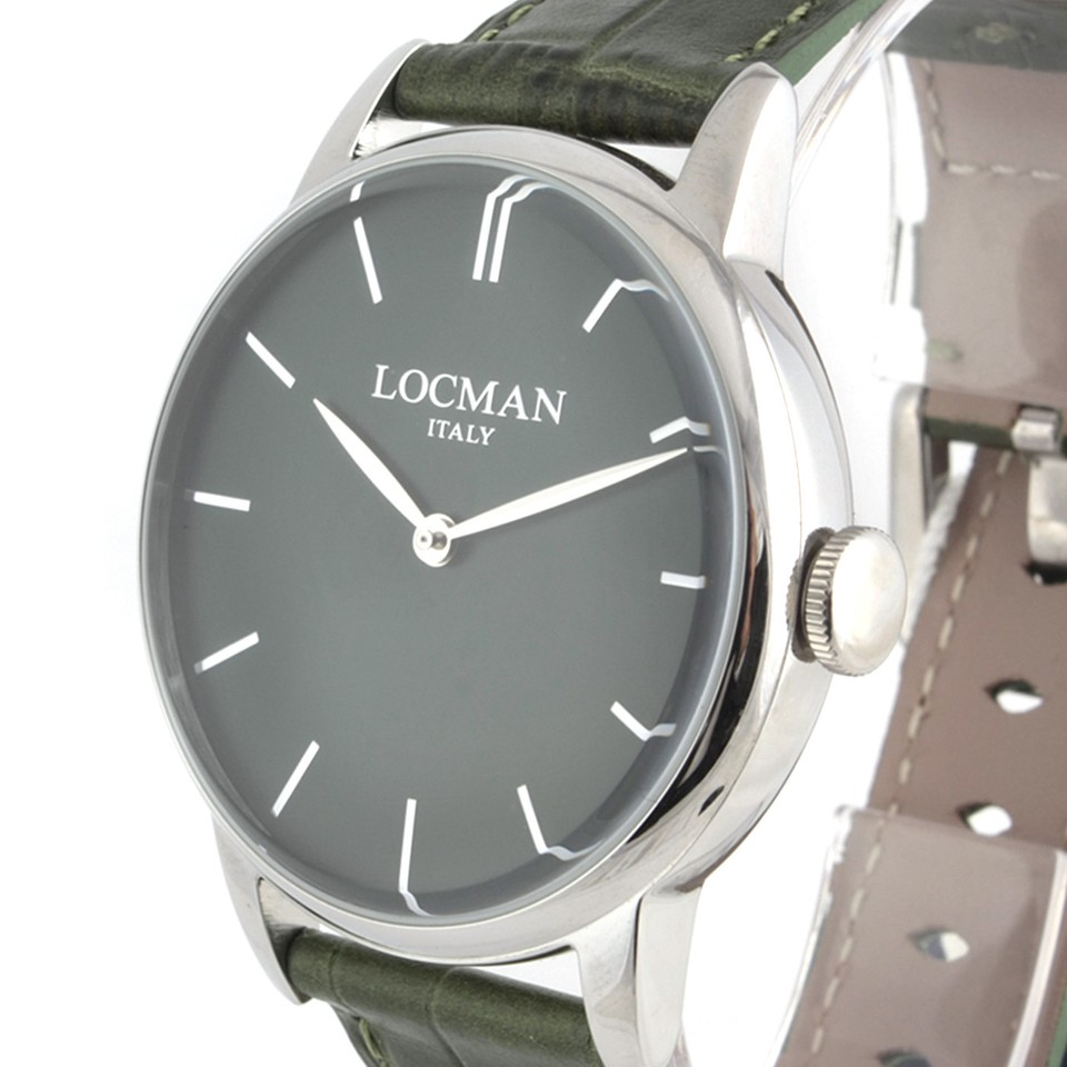 Locman 1960 Watch Woman Just Time Quartz Green 41 mm 0251V03-00GRNKPG ...
