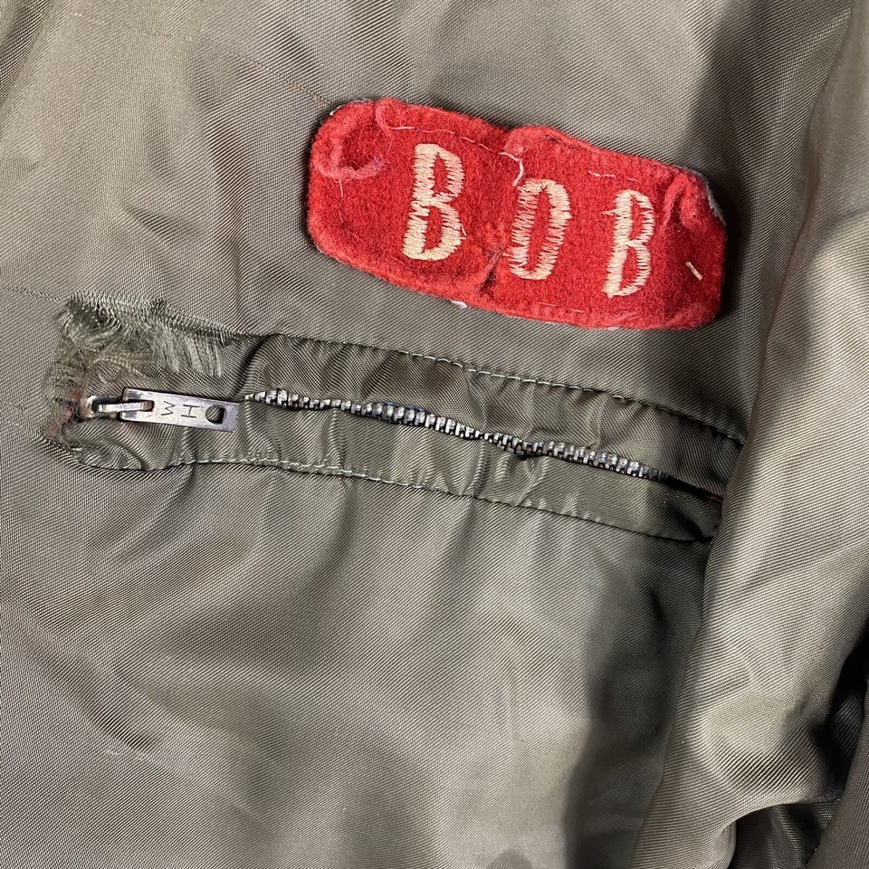 Korean War 1950s USMC Souvenir Nylon Tanker Jacket Bullion 1st Marines ...
