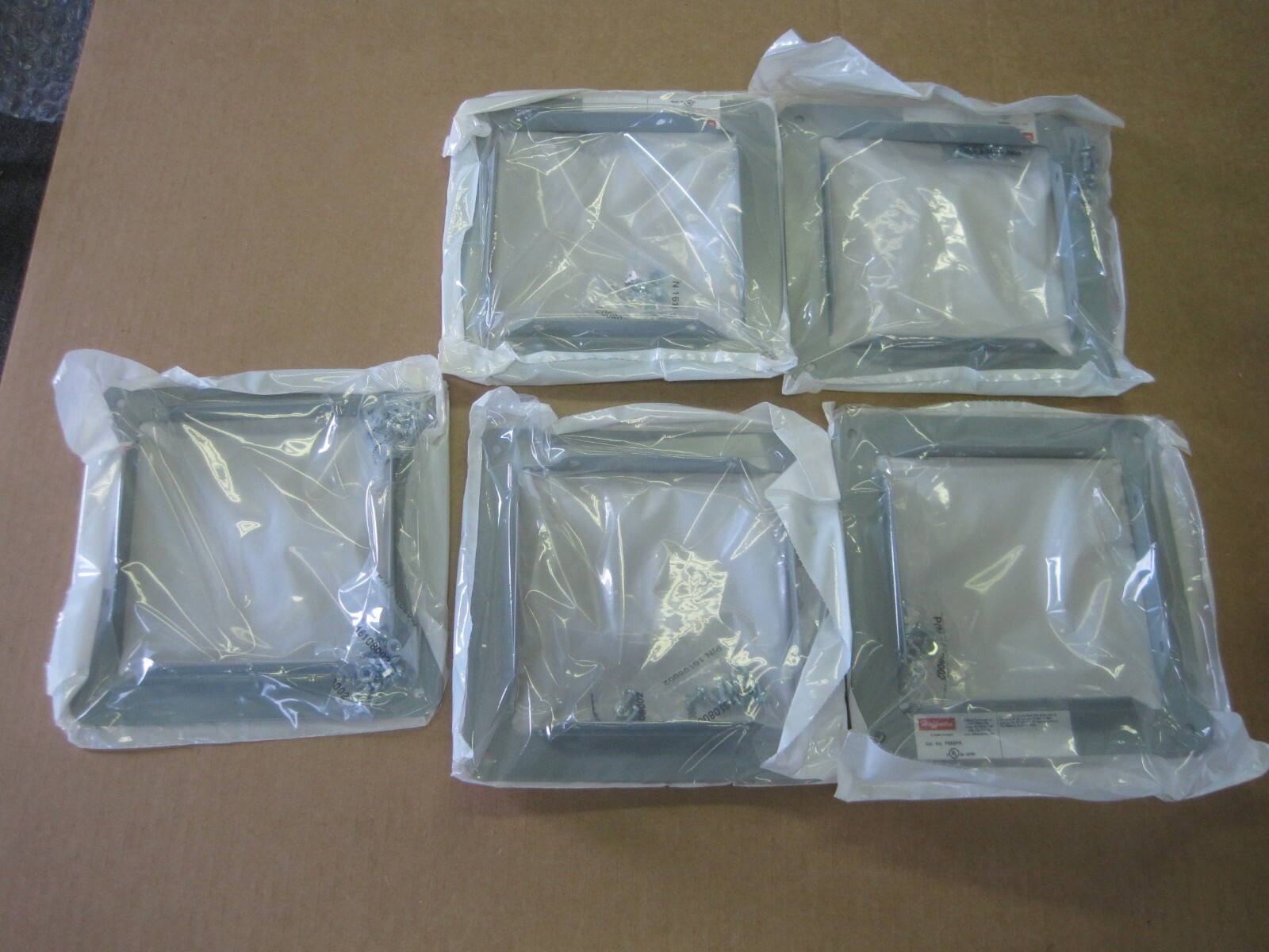 Case of Five (5) Hoffman F66GPA Wireway Panel Adapter 6" x 6" Steel ...