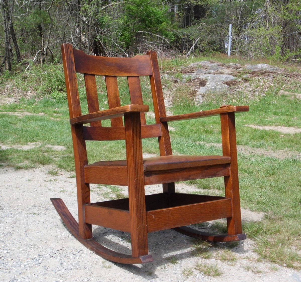 Oak Craft Mission Furniture Antique Arts & Crafts Mission Oak Entry