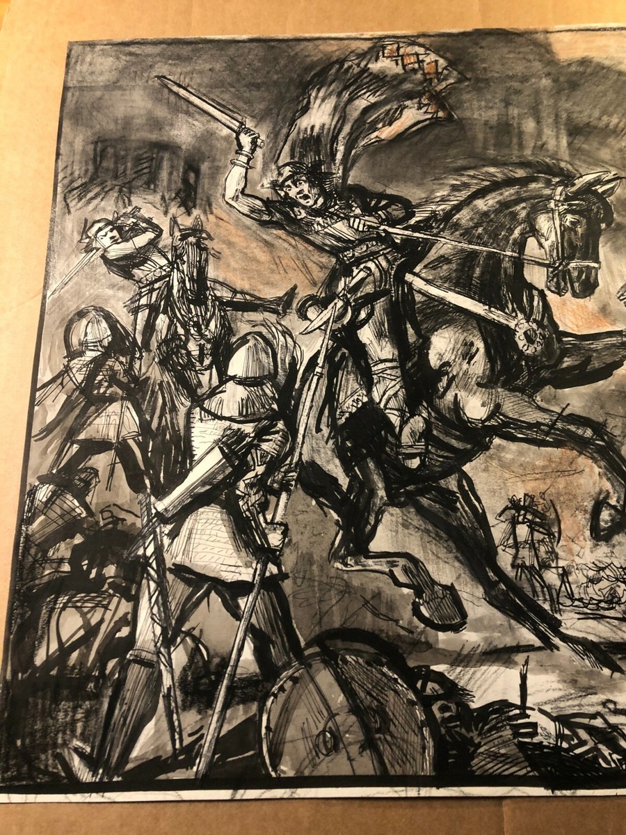 Viking Battle Drawing