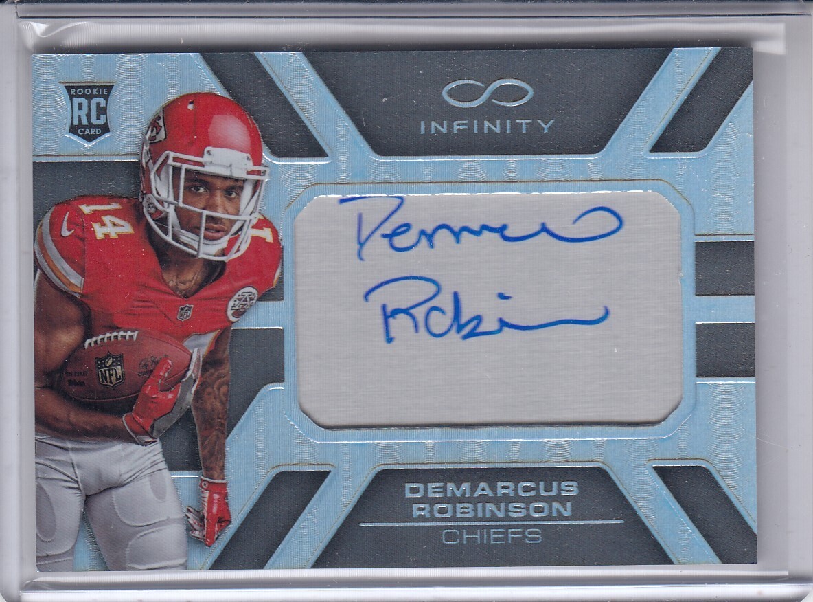 DEMARCUS ROBINSON 2016 Panini Infinity Autograph #207 RC 43/288 Chiefs ...