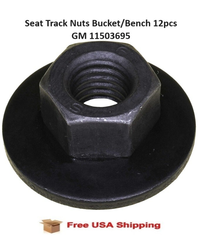 For 1984-1996 C4 Corvette Front Interior Bench/Bucket Seat Track Nuts ...