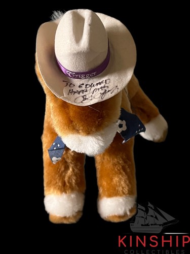 Roy Rogers Jr signed Trigger Plush Horse JSA COA Stuffed Animal Toy ...