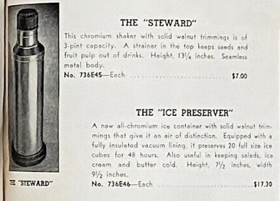 Vintage Art Deco Chrome Manning Bowman Cocktail Shaker "Steward" 1930s ...