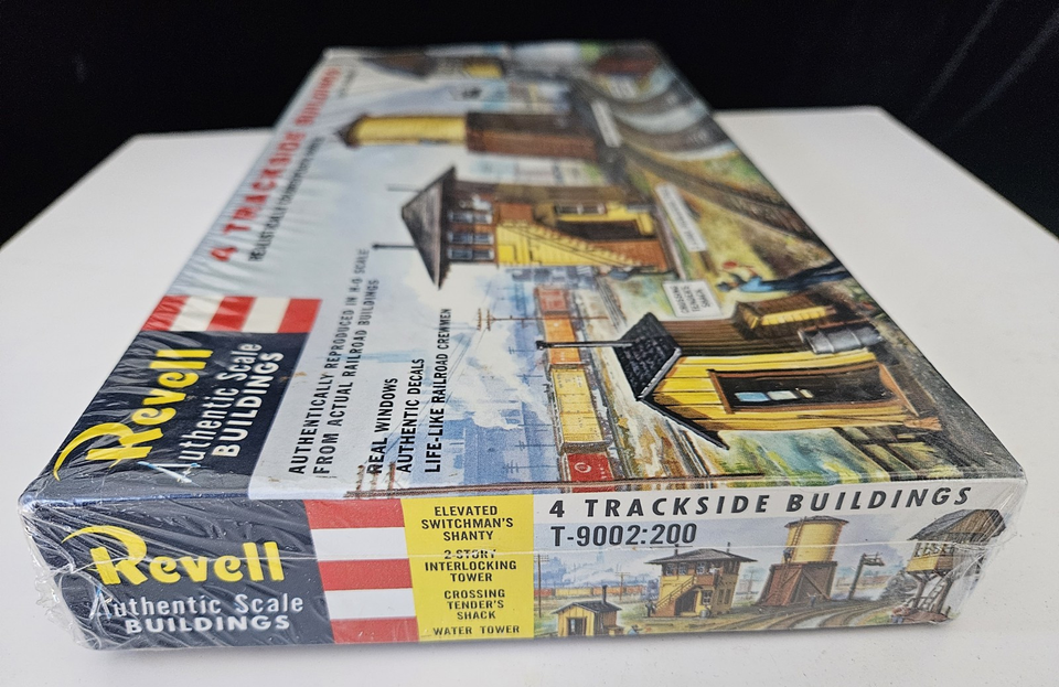 1958 Revell Model RR HO Scale Building 4 Trackside Buildings T-9002 ...