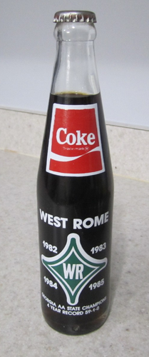WEST ROME GA GEORGIA '85 HIGH SCHOOL FOOTBALL CHAMPIONSHIP COCA-COLA ...