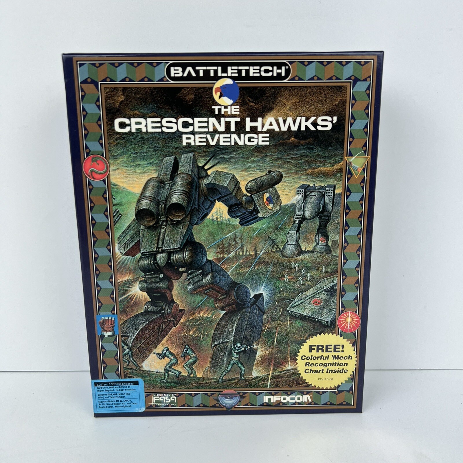 Battletech The Crescent Hawks’ Revenge IBM PC Infocom 1990 With Poster ...