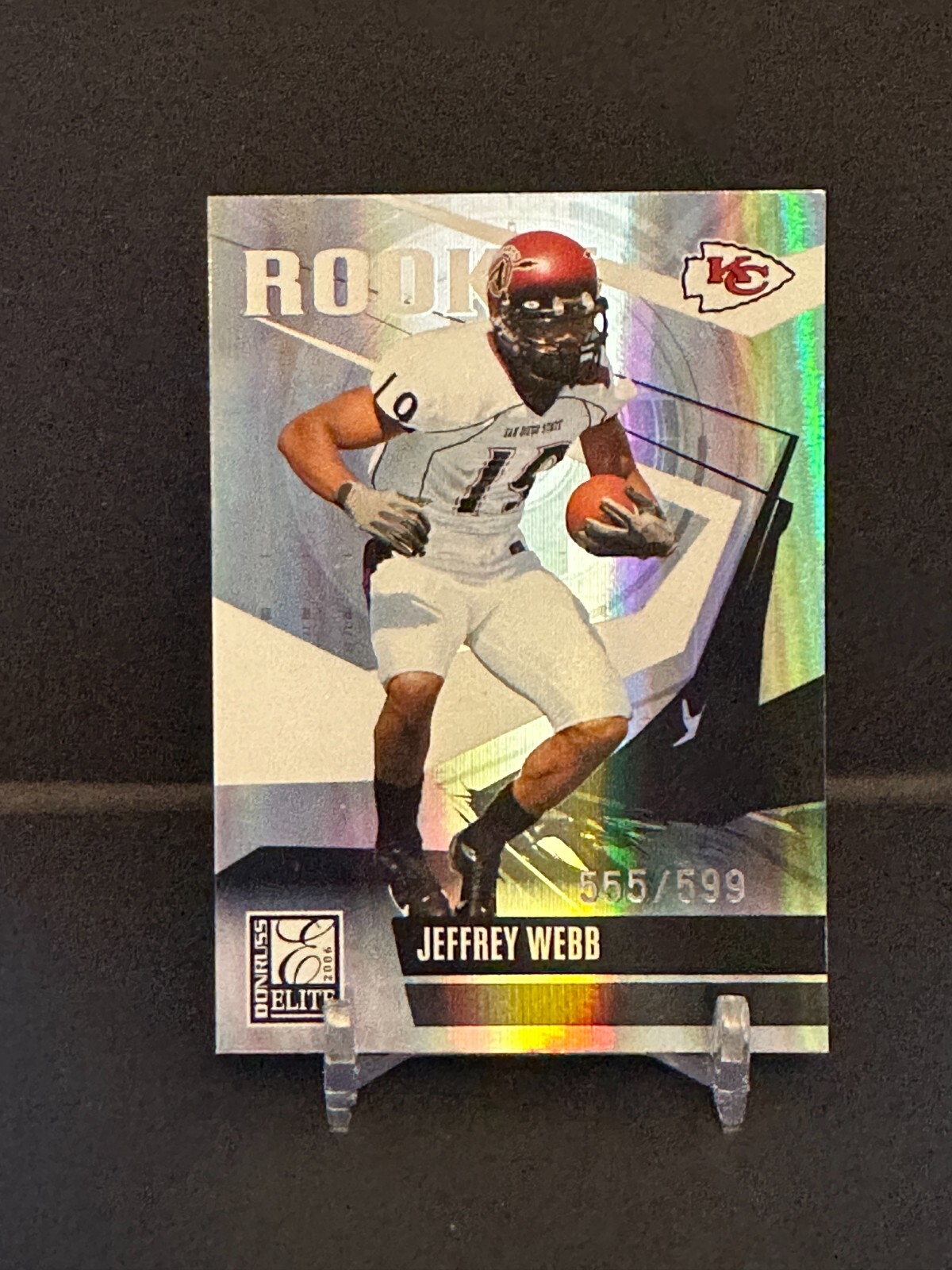 2006 Elite Football Jeffery Webb Rookie RC Card #164 #555/599 | eBay