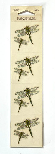 PSX Designs Green Dragonfly New Pack Scrapbook Stickers 2 Sheets 2000 ...