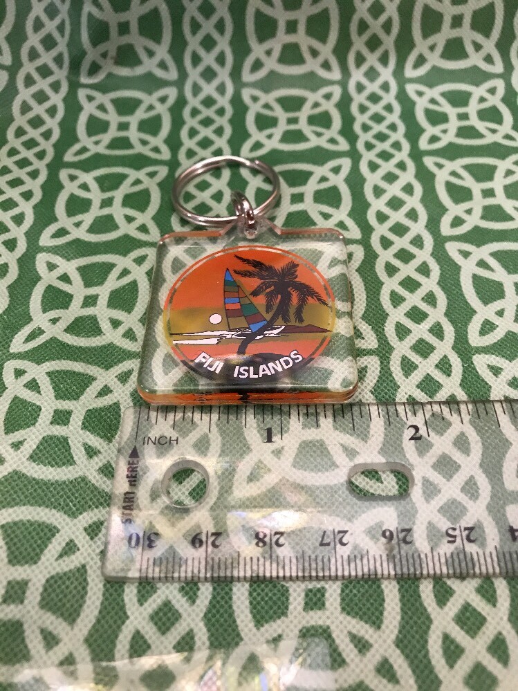 Vintage Fiji Islands Orange Haze Acrylic Keychain FREE SHIPPING | eBay