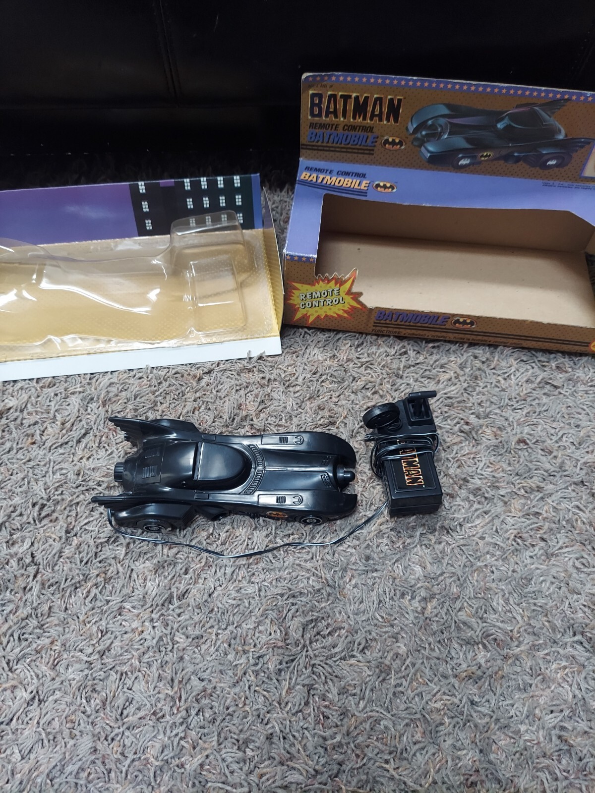 Rare BATMAN Remote Control BATMOBILE #4431 1989 Toy Biz Preowned *Read ...