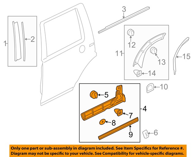 2010-2016 Land Rover Lr4 Front Left Fender Wheel Flare Arch Lr010623 ...