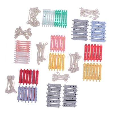 12 Packs Barber Short Perming Rods DIY Waves Bangs Perm Rollers Curlers ...