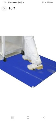 Sticky Mat Contamination Laboratory Clean Room Blue 4 Tacky 24''X36 ...