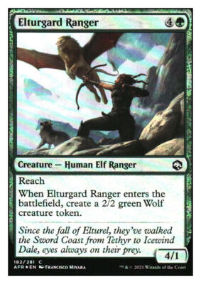 Elturgard Ranger (Foil) Adventures in the Forgotten Realms MTG - NM+ | eBay