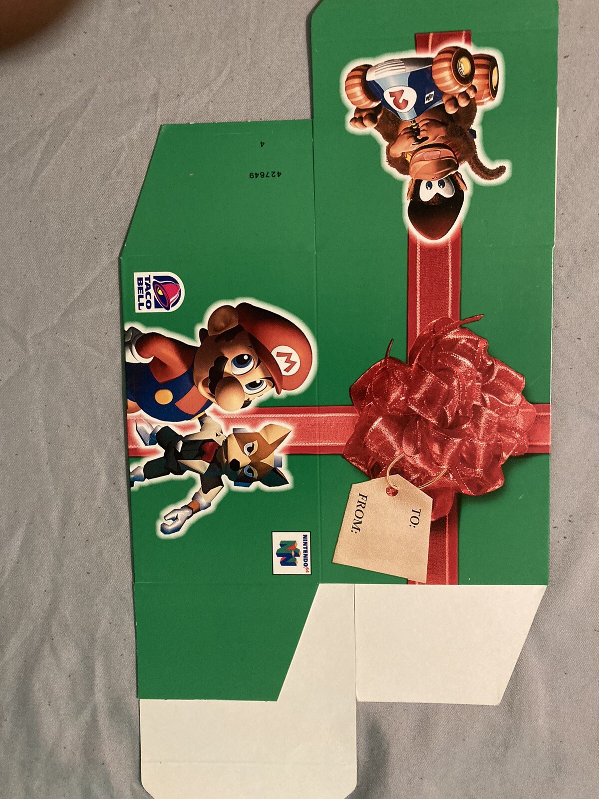 nintendo 64 promotional taco bell item. Mario Donkey Kong Mario ...