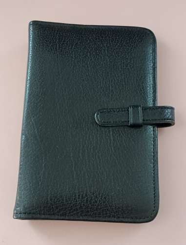 Vintage Coach Address Book Pocket Organizer Black Leather | eBay