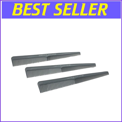 Flexible and Compact 3 Count Hair Combs - Unbreakable Plastic for Daily ...