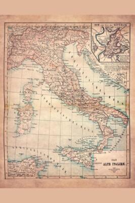 Old Italy 1883 Historical Antique Style Map Laminated Poster 12x18 | eBay