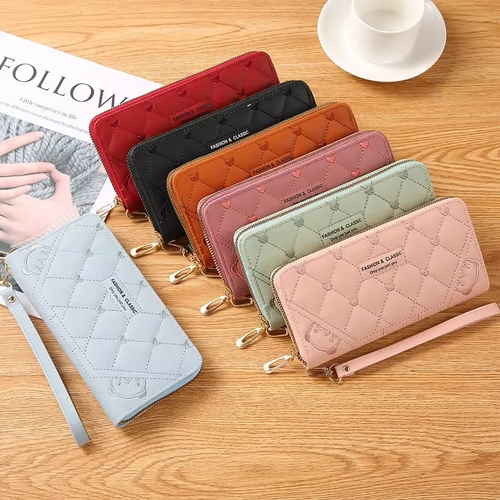 Long Short Wallet Women'S Fashion Credit Card Bag Purse Zipper Handbag ...