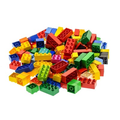 130 Pieces LEGO DUPLO Building Bricks Approx 1Kg 30Pcs 2X4 Mixed 100Pcs ...