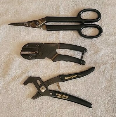 Vintage USA Craftsman Snips 45462, Handi-Cut Cutter 9-37200 & Robo Grip ...
