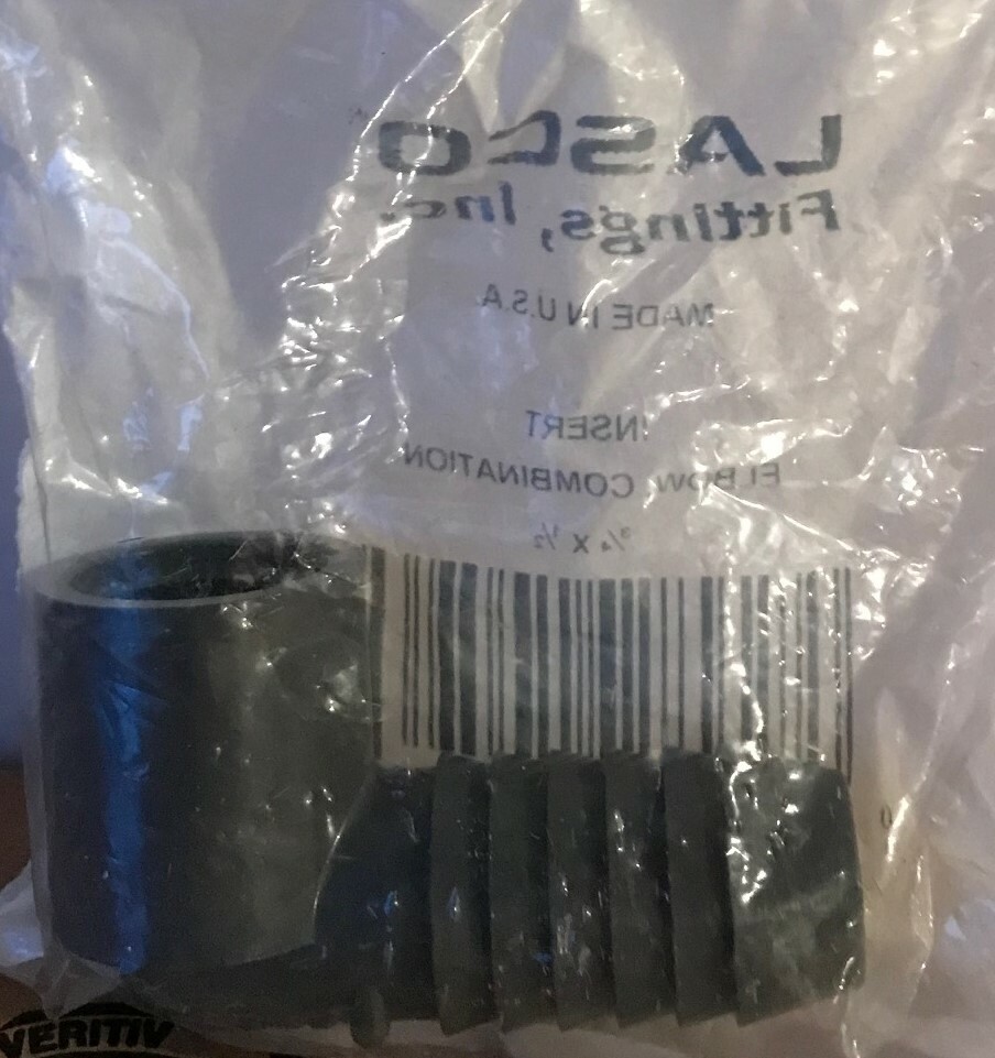 LASCO 3/4-inch x 1/2-inch Schedule 80 PVC Combination Insert Elbow ...