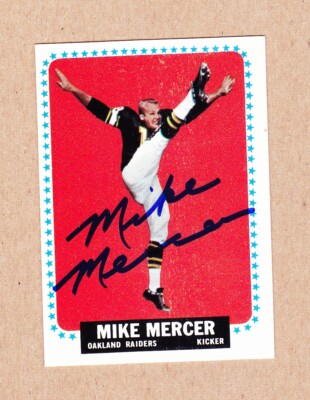 Mike Mercer signed 1964 Topps card #145 Oakland Raiders (Dec) | eBay