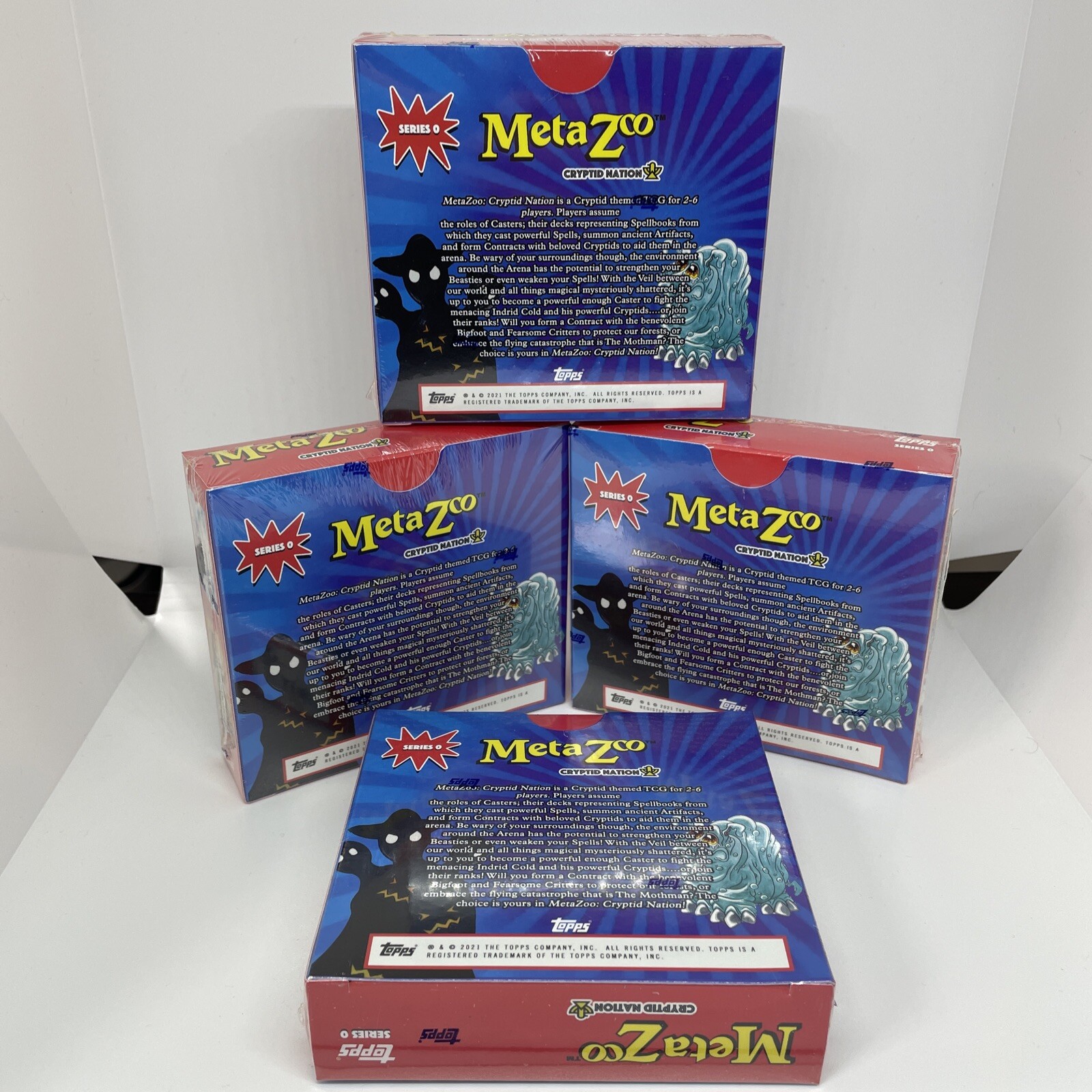 4x 2021 Topps MetaZoo Cryptid Nation Series 0 30 Card Pack Sealed Free ...