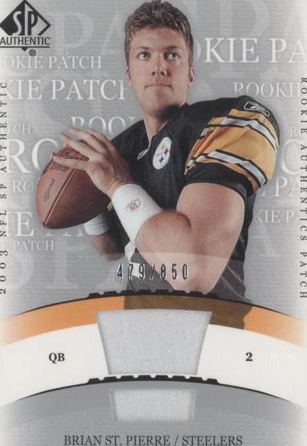 2003 SP Authentic - Rookie Authentics Patch Brian St. Pierre #241 /850 ...