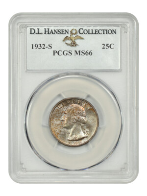 1932-S 25C PCGS MS66 ex: D.L. Hansen - Washington Quarter | eBay