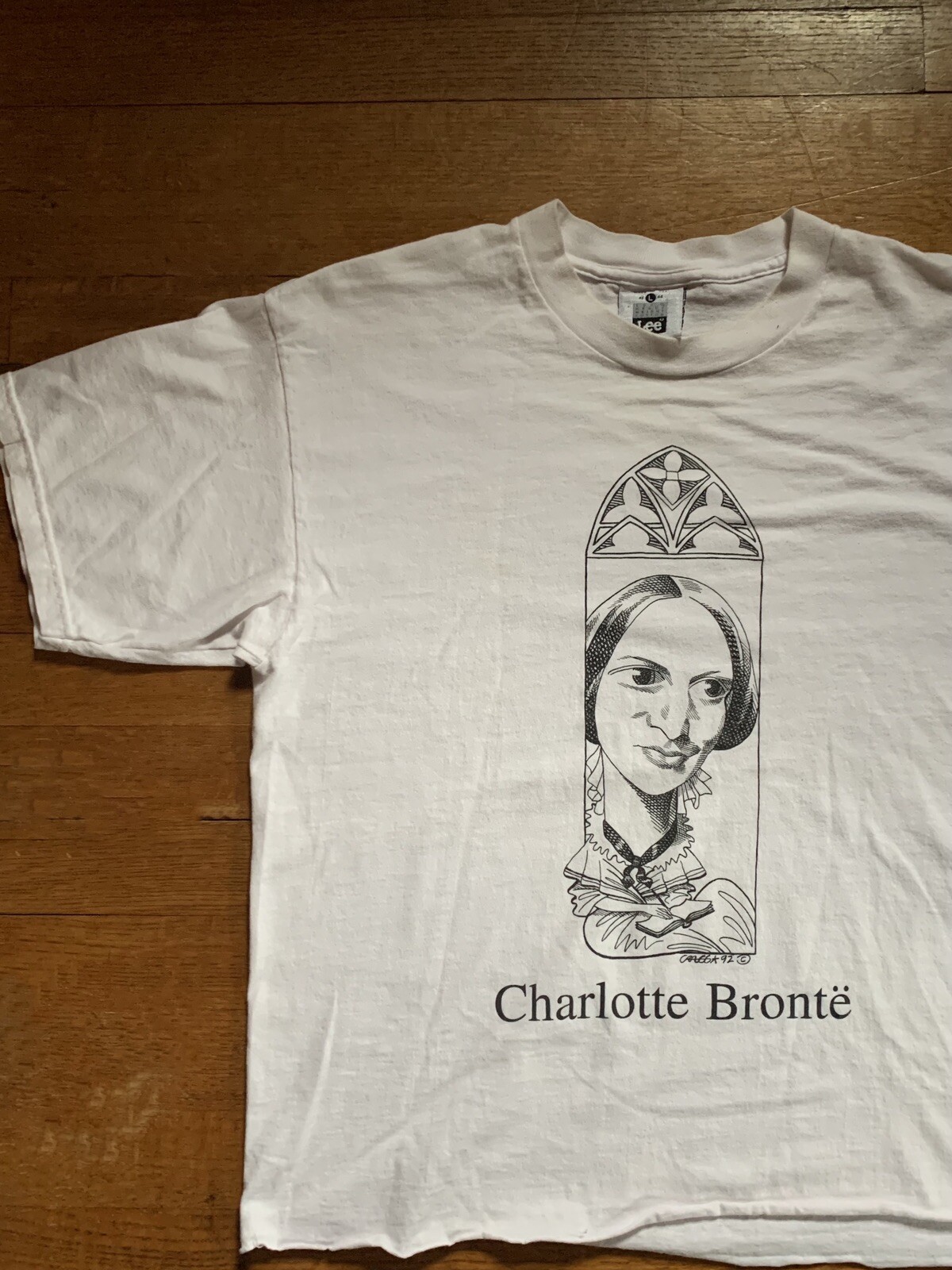 1992 Charlotte Brontë Art Tee. By Cragga. - Gem