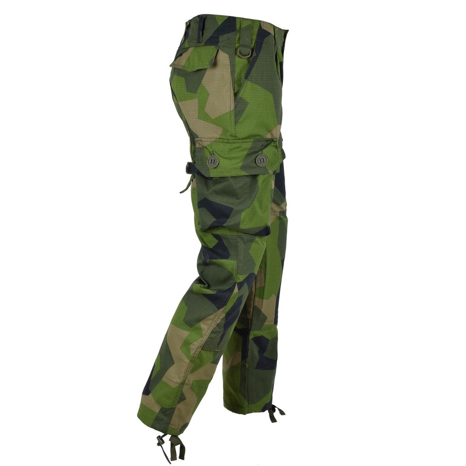 TACGEAR Brand Swedish Military style combat pants Splinter camo cargo ...