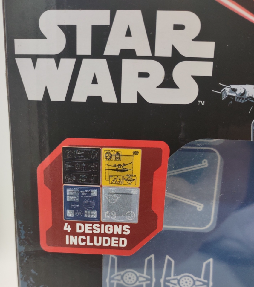 STAR WARS Blueprint Melamine 8" PLATE SET R2D2 Darth Vader Yoda C3P0 ...