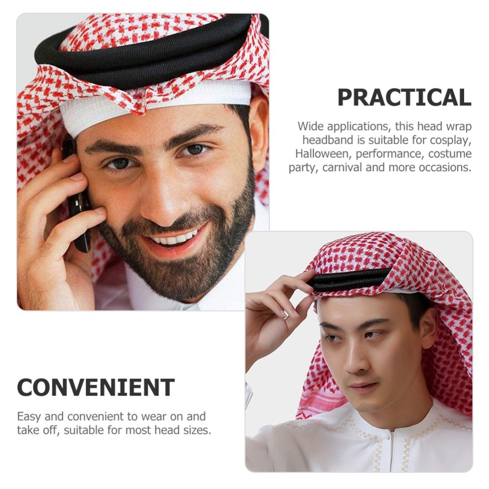Headband Man Arab Scarf Men Hairband for Middle East Shemagh Scarves ...