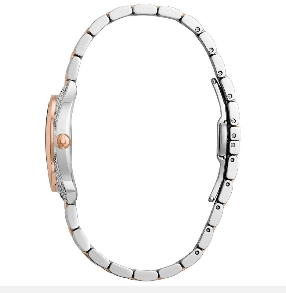 NEW* Bulova Women's 98R230 Quartz Two-Tone Watch 28MM MSRP $595 ...