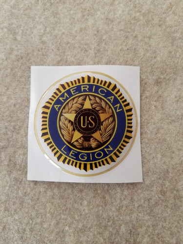 AMERICAN LEGION FULL COLOR 2" INCH EPOXY DOME CAR DECAL STICKER EMBLEM ...