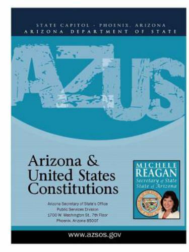 Arizona and United States Constitution by Arizona Department of State ...