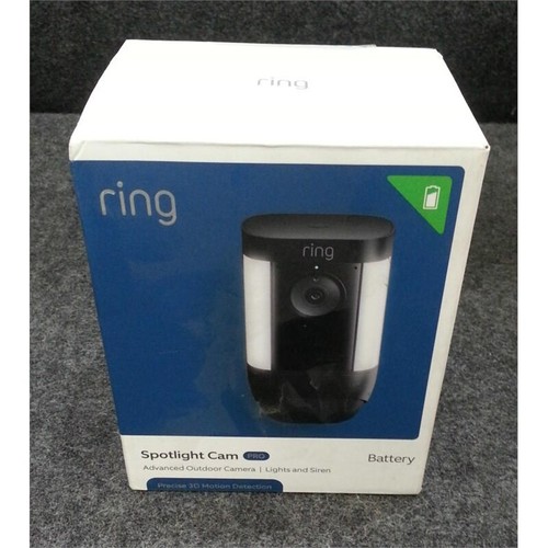 Ring Spotlight Cam Pro Outdoor Camera 1080p Full HD Black | eBay