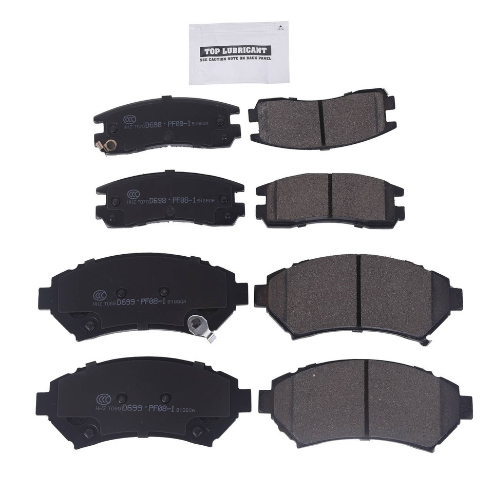Front and Rear Ceramic Brake Pads for Cadillac DeVille Chevy Venture ...