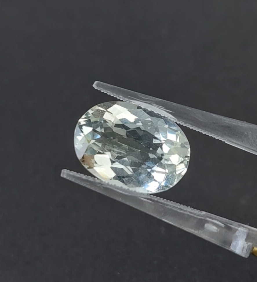 5.64Ct Natural White/Colorless Beryl - Oval Cut Loose Gemstone | eBay