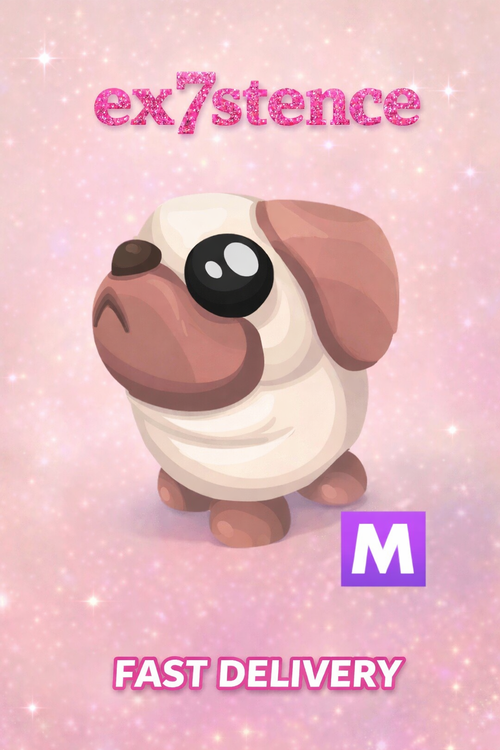 adopt from me m snowball pug/fast delivery/cheap | eBay UK