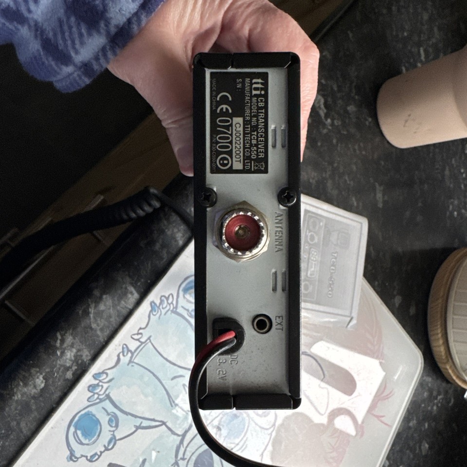 CB Radio TTI TCB-550 Multistandard 40 Channel LCD 27MHz Am FM Radio UK ...