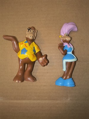 1987 2/pc. Lot Characters From TV Show, Alf. 2"- 4" Figures PVC Toys By ...