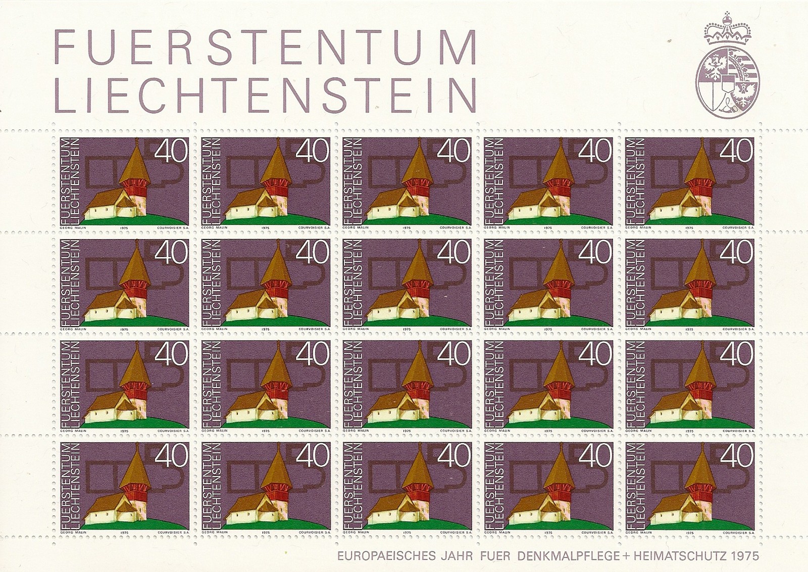 STAMP / TIMBRE FEUILLE DU LIECHTENSTEIN FUERSTENTUM N° 573 ** | eBay